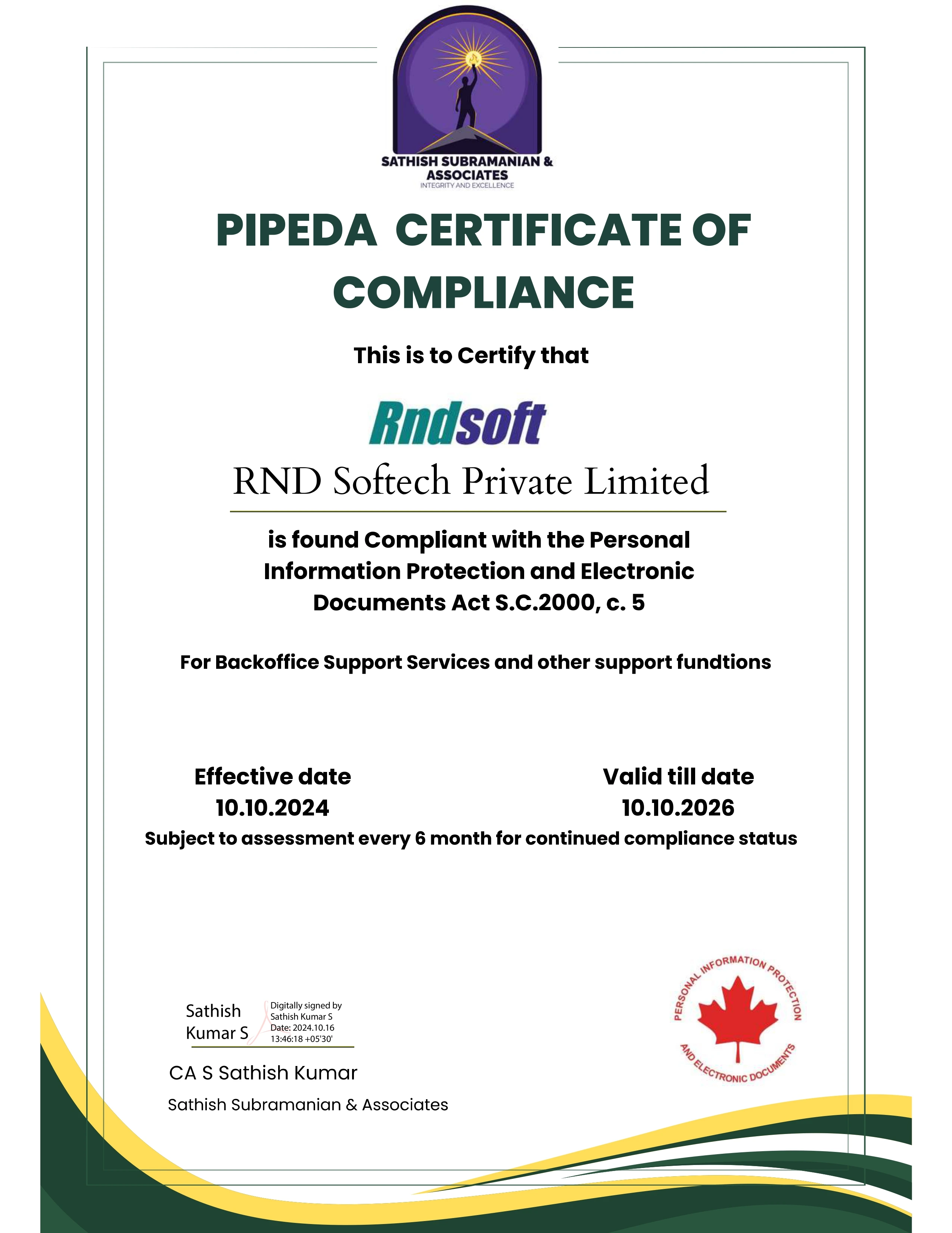 Certifications | RND Softech